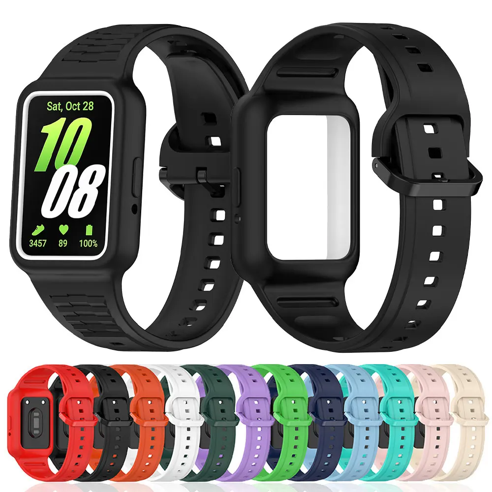 Watch-Strap-Protective-Case-For-Samsung-Galaxy-Fit-3-Huawei-Band-8-9 ...