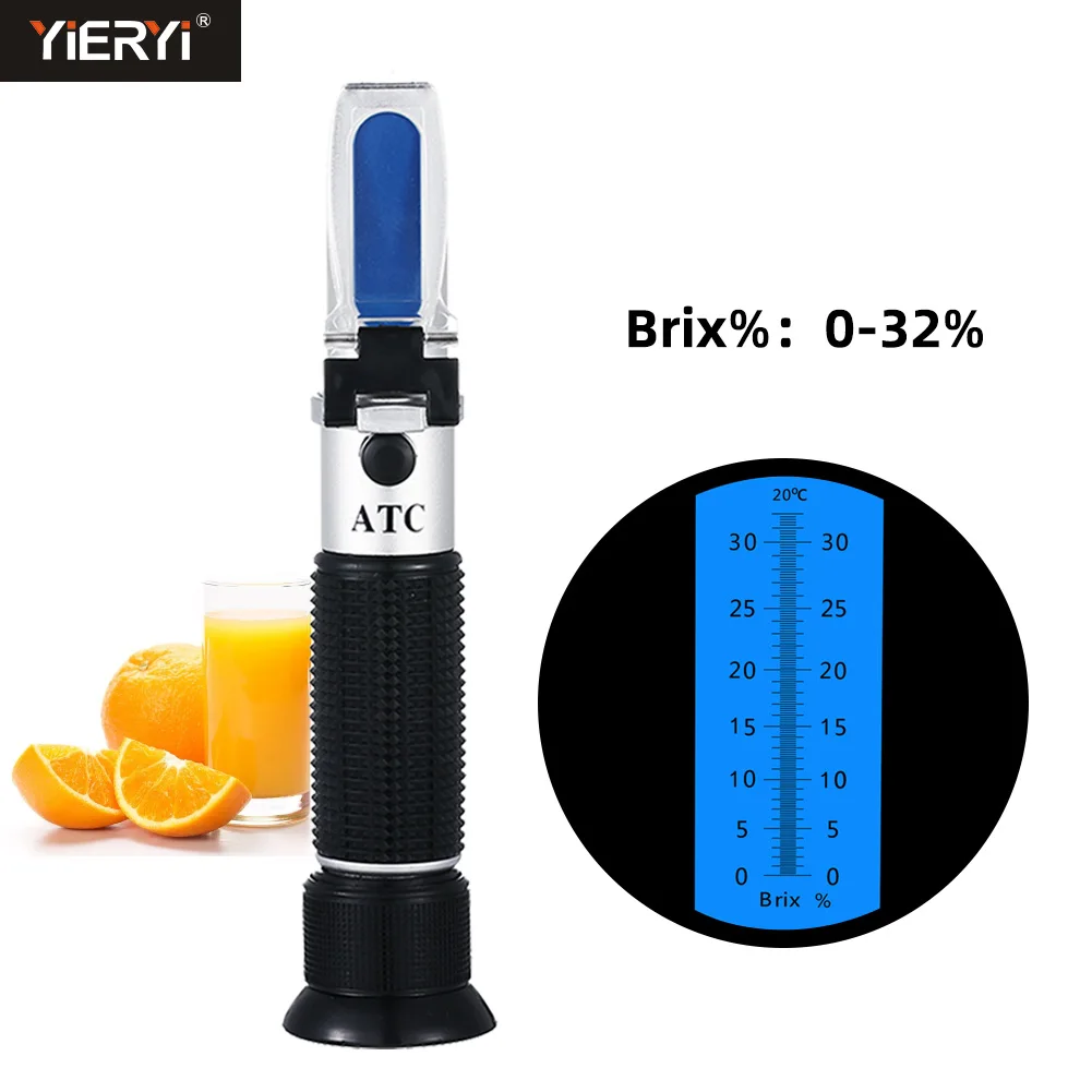Hand-Held-Brix-Refractometer-For-Sugar-Beer-Brix-Test-Optical-0-32-Brix ...