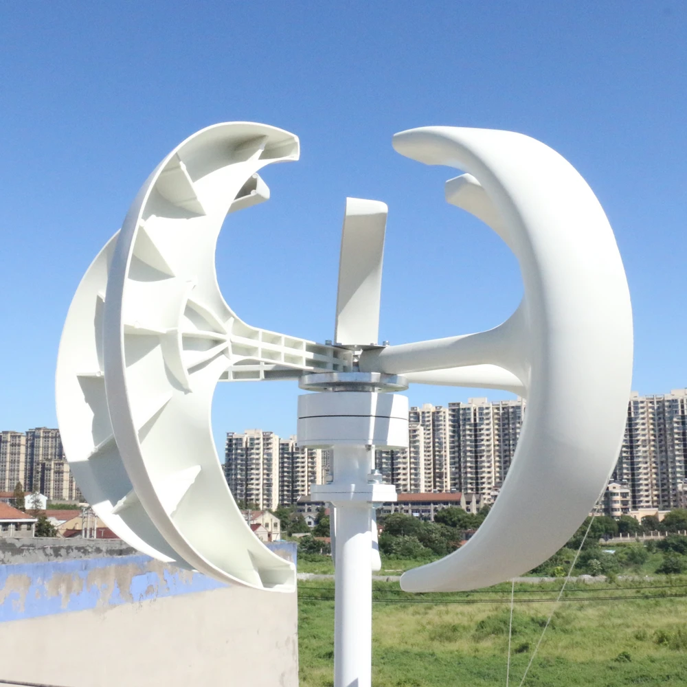Home 8000W Small Vertical Axis Wind Turbine Generator 8KW 12V 24V 48V ...