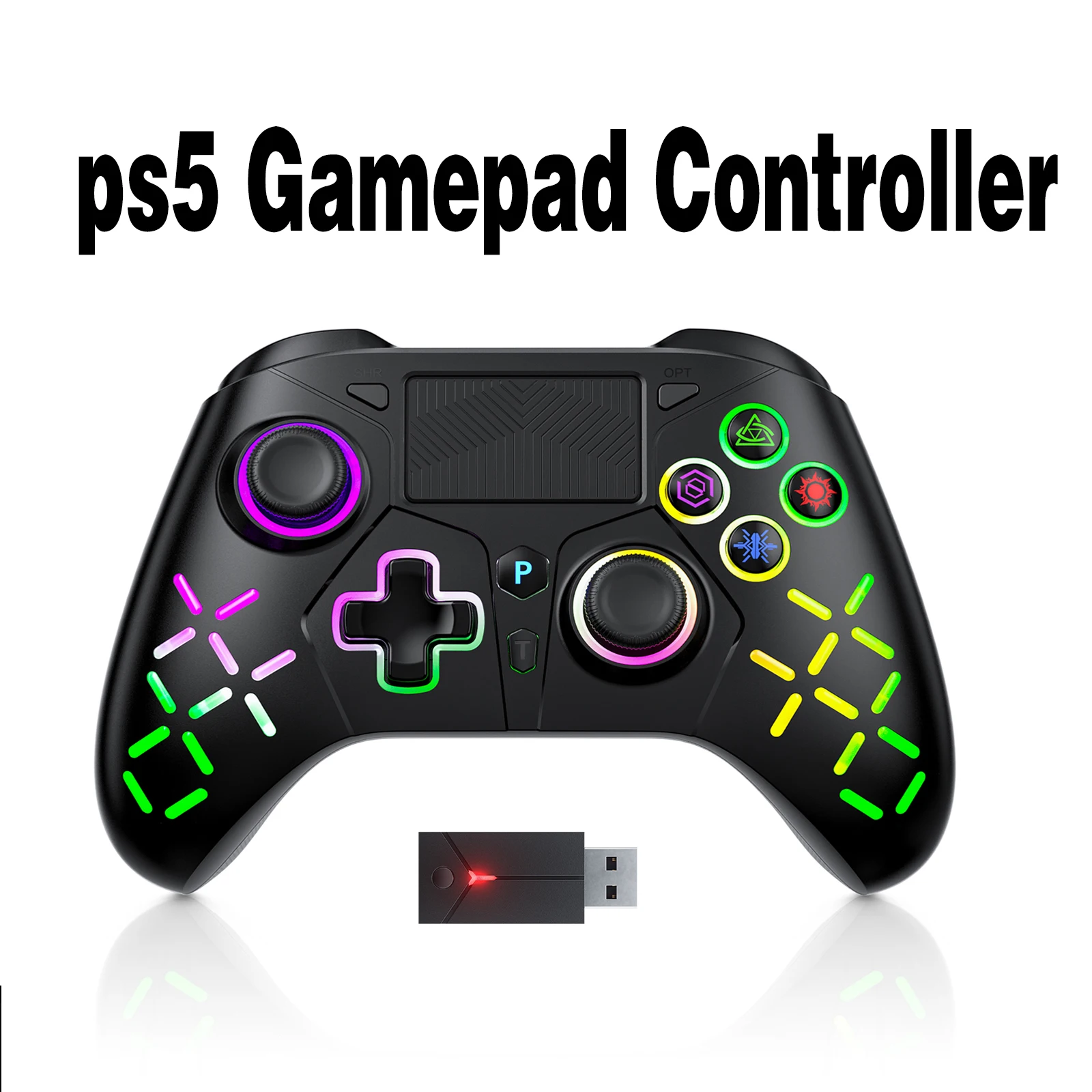 Controlador-con-luz-Rgb-funci-n-Turbo-vibraci-n-Dual-Joystick-de-3-5mm ...