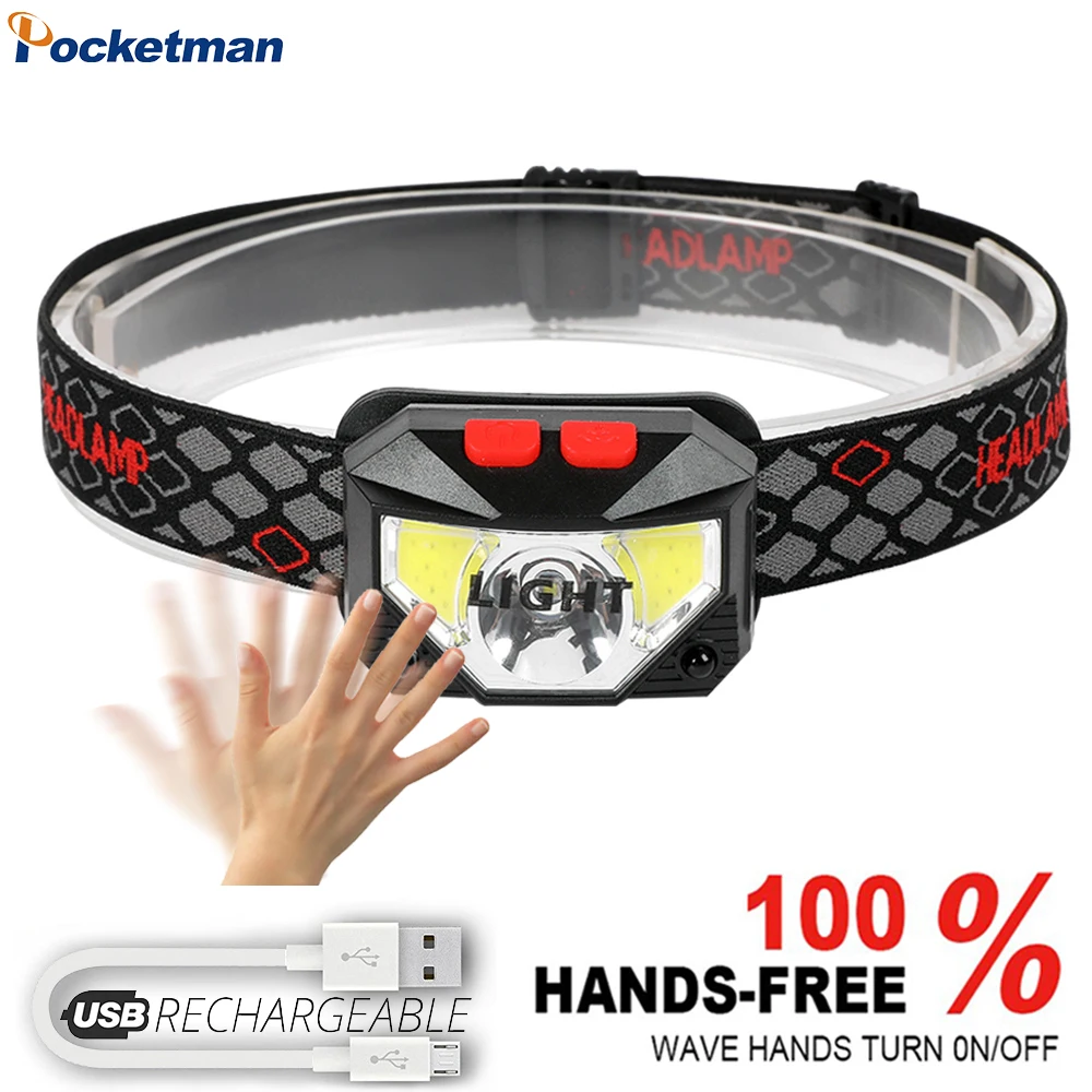 Rechargeable Led Head Flashlight | Head Led Light Rechargeable Usb ...