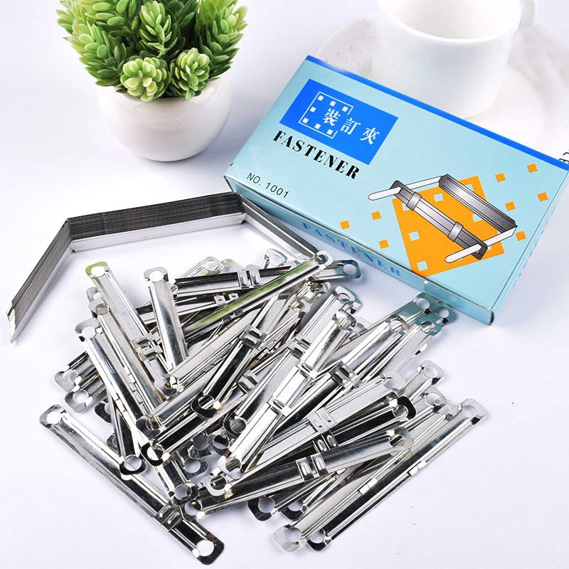 45Pcs-box-Metal-Binding-Clips-Loose-leaf-Binder-Strip-File-Folder-for ...