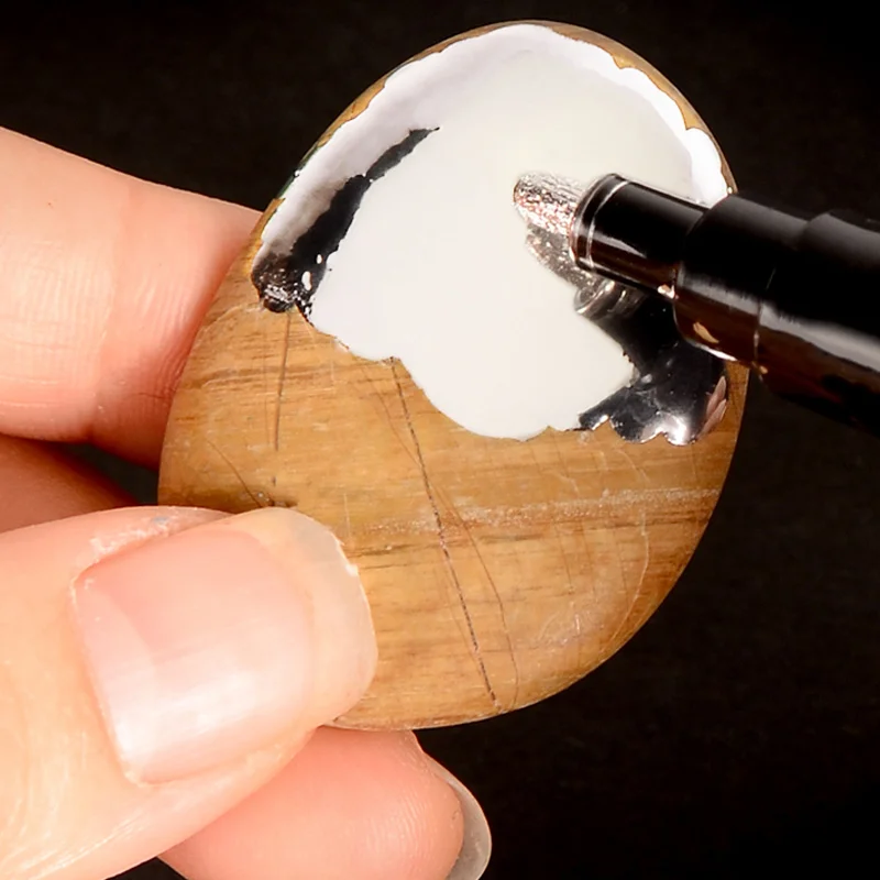 2pcs/Set Electroplated Chrome Mirror Marker 2mm Tip Mirror Surface ...