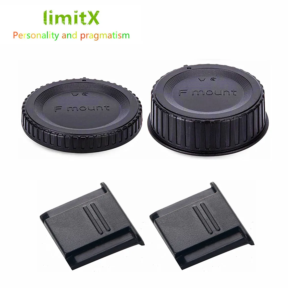 2x-Hot-Shoe-Cover-F-Mount-Camera-Body-Rear-Lens-Cap-For-Nikon-D3500 ...
