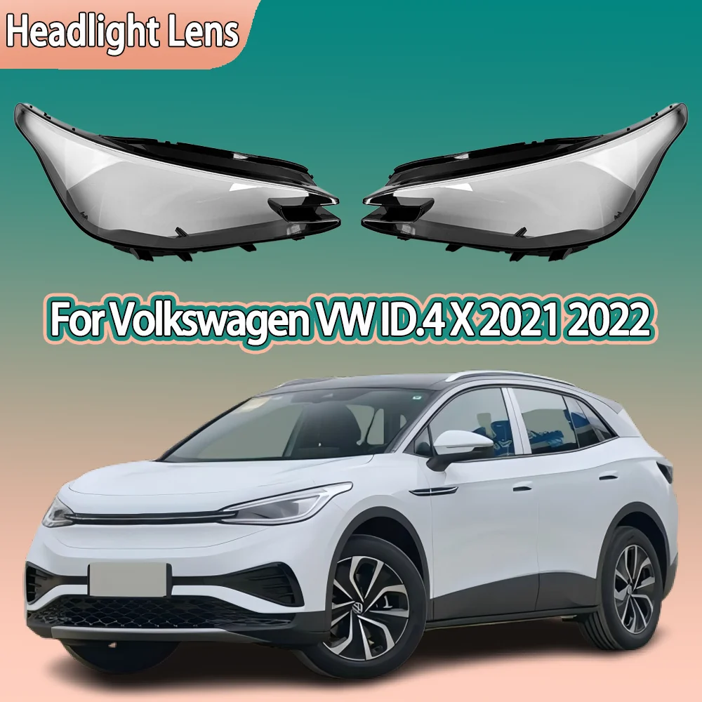 Car Front Lights Cover For Volkswagen VW ID.4 X 2021 2022 Transparent ...