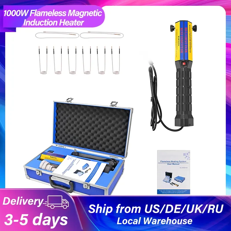 1000W-Magnetic-Induction-Heater-Kit-with-8-Coils-Flameless-Heating-Nuts ...