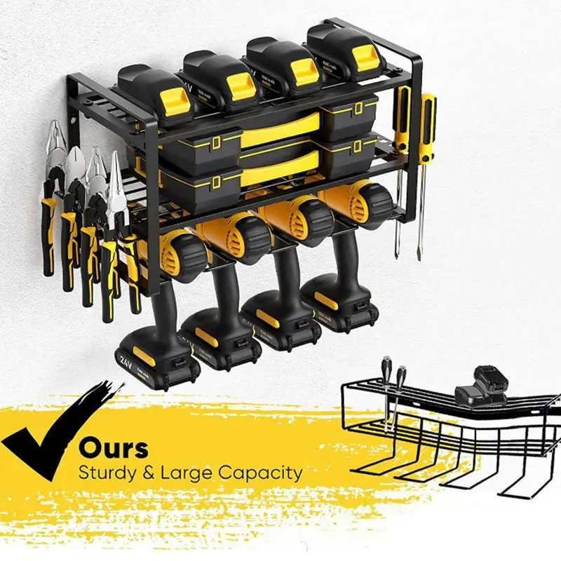 Electric-Drill-Holder-Wall-Mount-Power-Tool-Rack-Organizer-Wrench-Tool ...