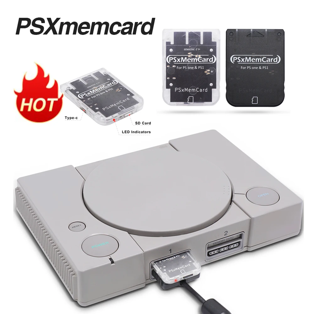 Tarjeta de memoria PSXMeMCard PSX, tarjeta de imagen para PlayStation PS1 PS One, consola de ...