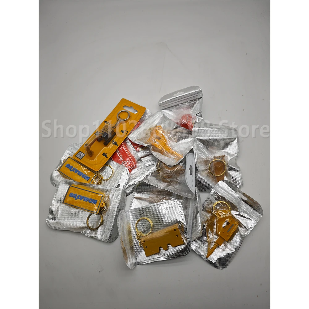 Excavator-Keychain-Chain-Plate-Ring-Alloy-Personality-For-Komatsu-For ...