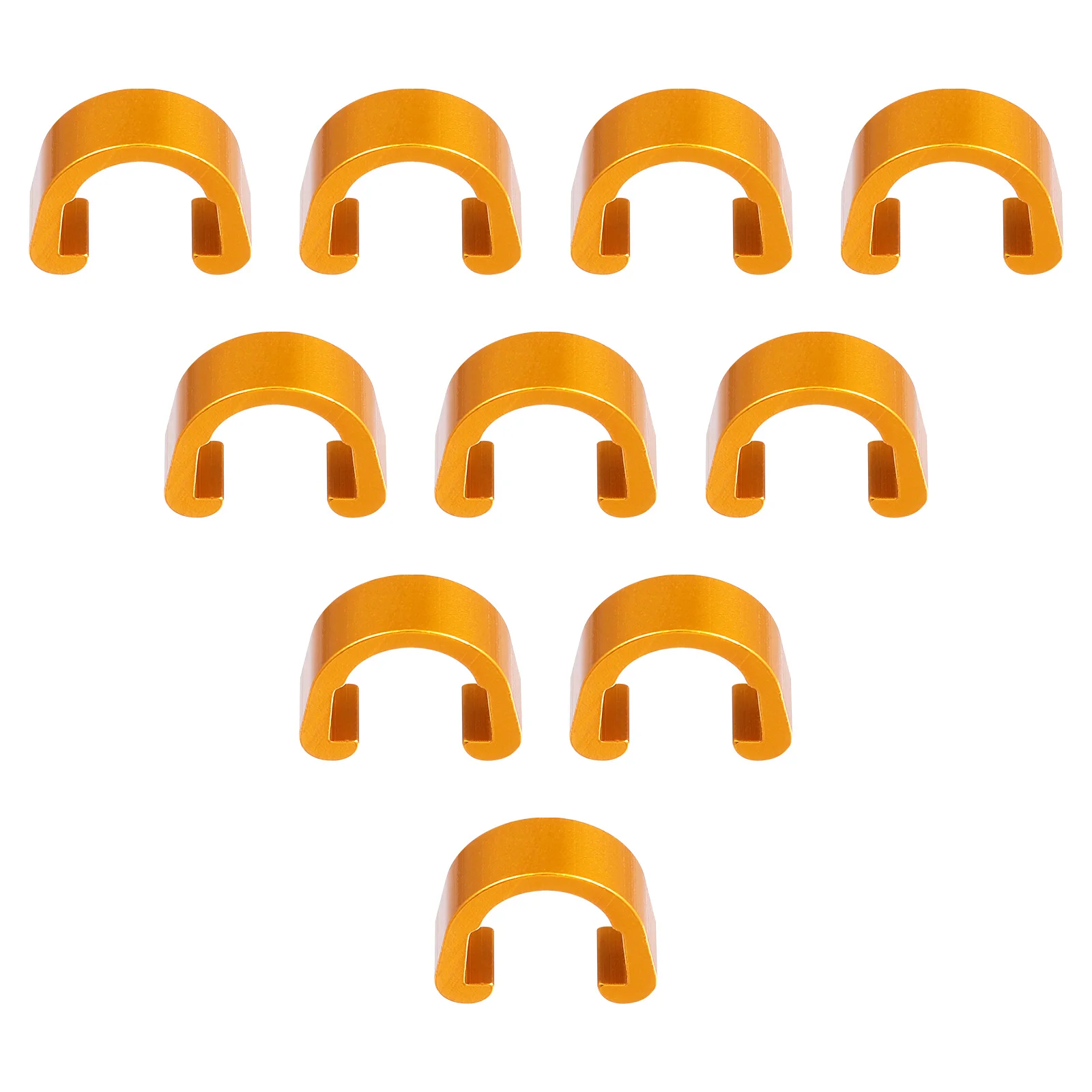 10Pcs U Shaped Cable Guide Aluminum Alloy Bike Line Fixing Clip for ...