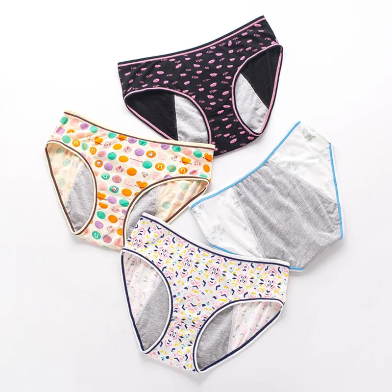 Cartoon-Menstrual-Panties-Sexy-Women-S-Period-Briefs-Leak-Proof-Girls ...