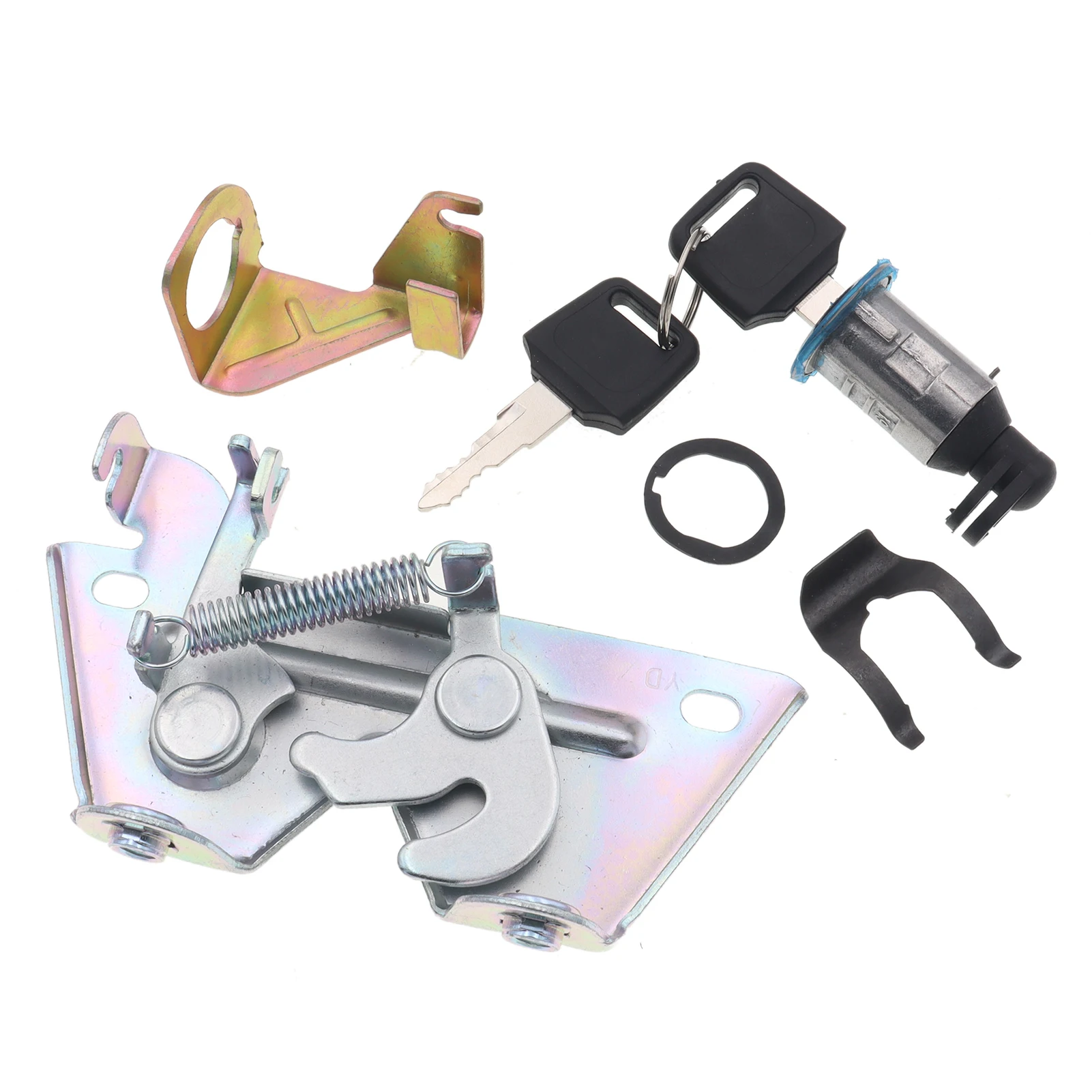 Seat-Lock-Key-Set-with-Plate-for-Motorcycle-Quad-ATV-Go-Kart-Electric ...