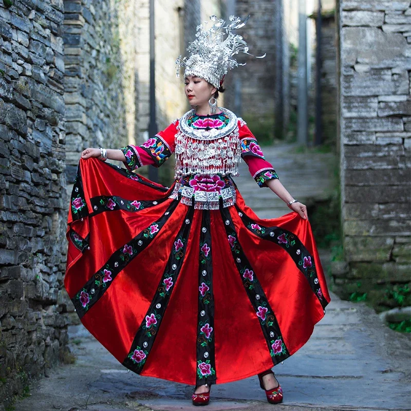 Hmong-robe-de-mari-e-traditionnelle-chinoise-v-tements-de-Style ...