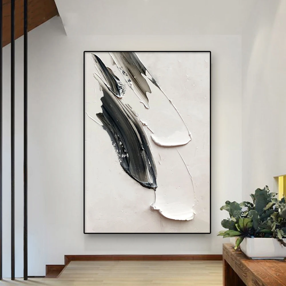 Black And White Paintings Abstract