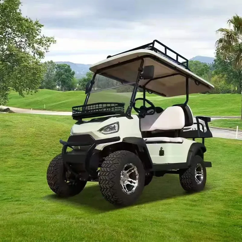 3-4 Seats Electric Golf Carts For Golf Club Course - Four Wheel ...