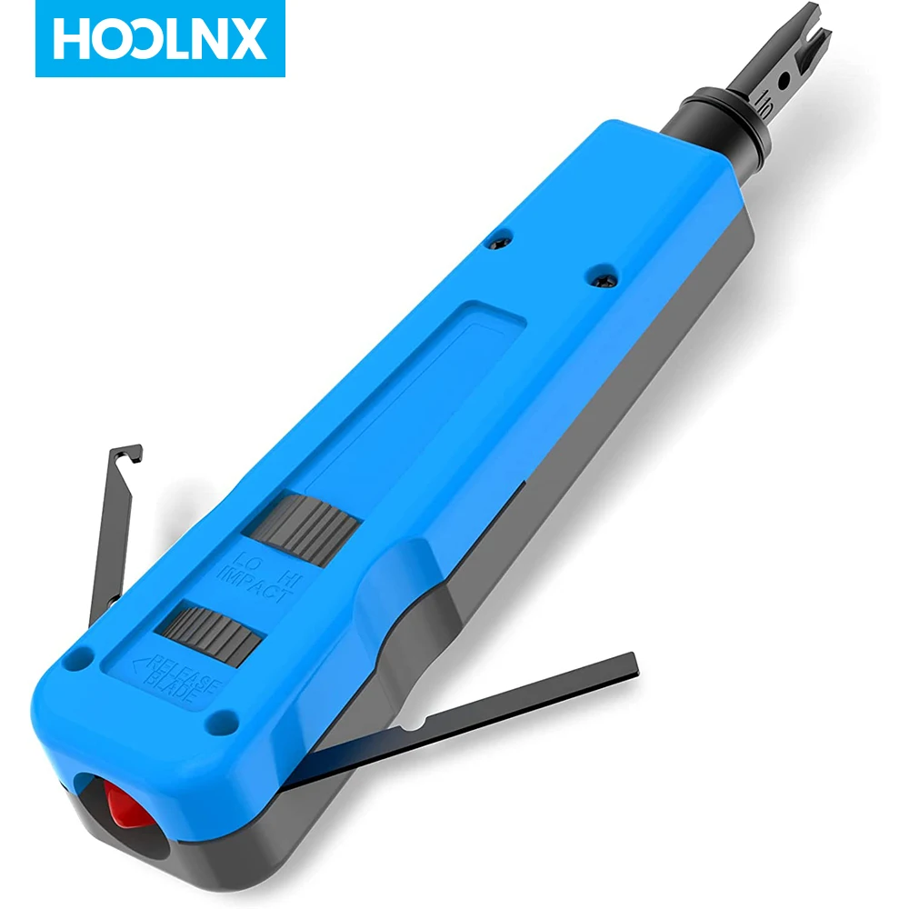Hoolnx Impact 110 Punch Down Tool with Cable Hook, Enlarged Blade ...