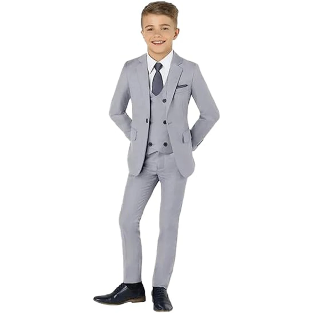 3-piece-Suit-for-Boys-Wedding-Luxury-Slim-Fit-One-Button-Jacket ...