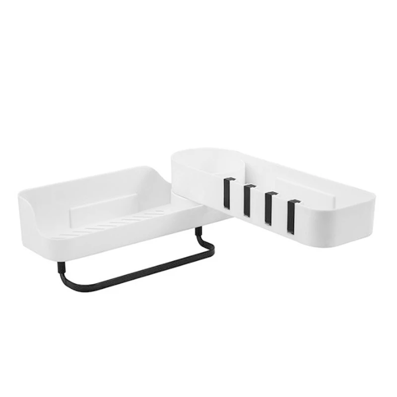 New-Bathroom-Corner-Storage-Shelf-Storage-Organizer-Rotatable-For ...