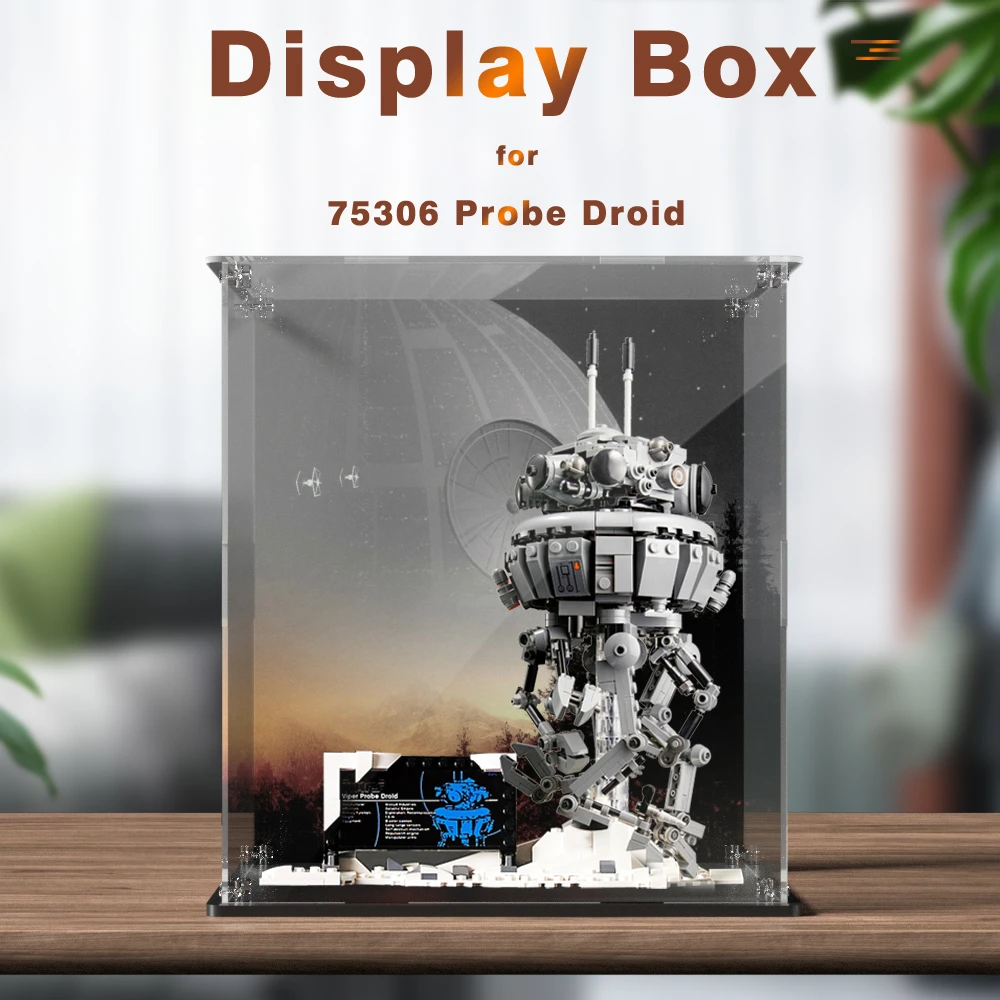 Acrylic Display Box For Lego 75306 Imperial Probe Droid Dustproof Clear ...