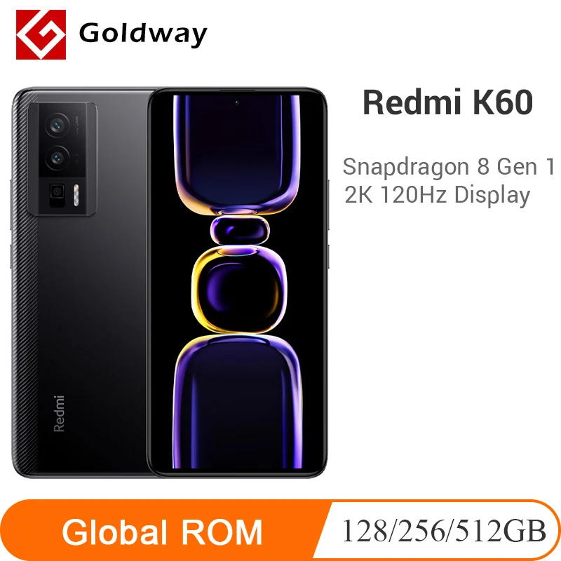 Xiaomi Redmi K60 5G ROM Global 128GB 256GB 512GB Snapdragon 8 Gen 1 Celular 5500mAh Bateria 67W ...