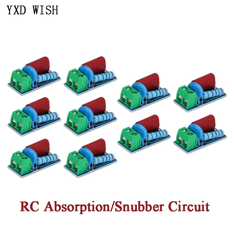 10pcs-AC-DC-5V-400V-RC-Absorption-Snubber-Circuit-Module-Relay-Contact-Protection-Resistance ...