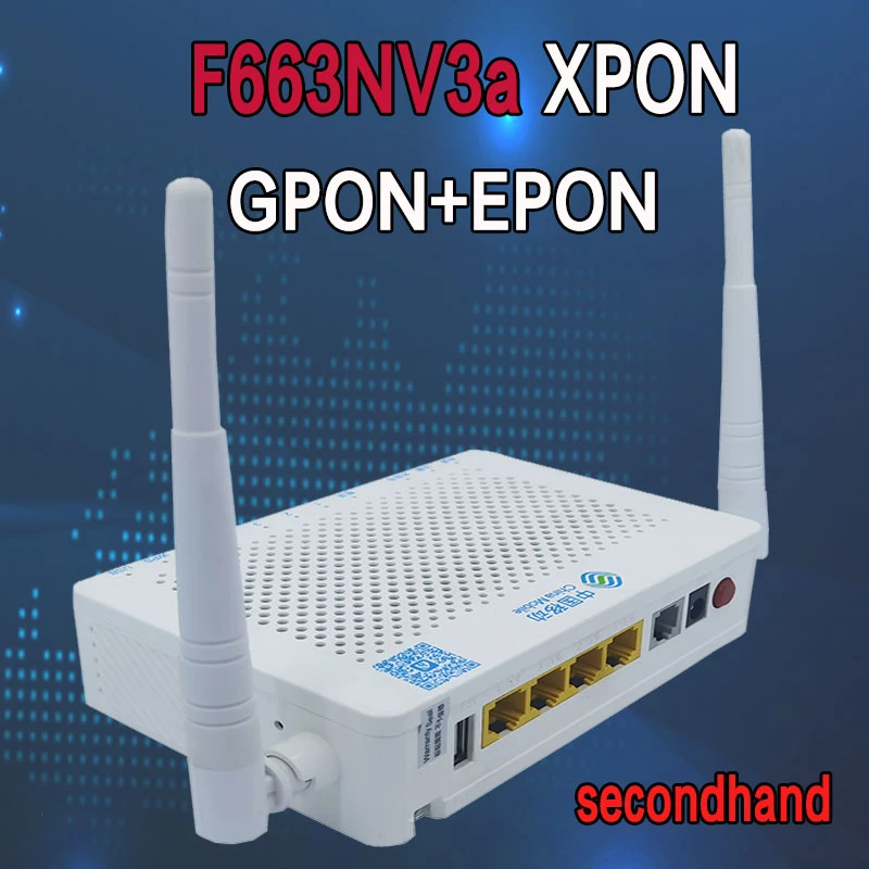 Original f663nv3a gpon epon xpon 1ge + 3fe + 1 panelas wi fi onu ont ...