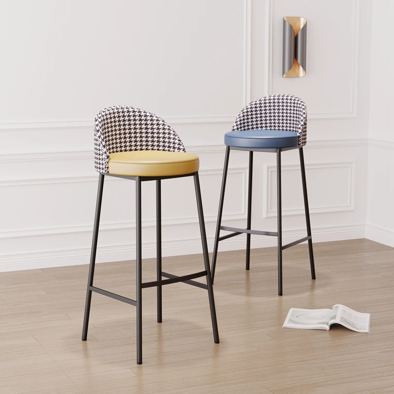Reception-Nordic-Bar-Stools-Modern-Iron-Luxury-American-Living-Room-Bar ...
