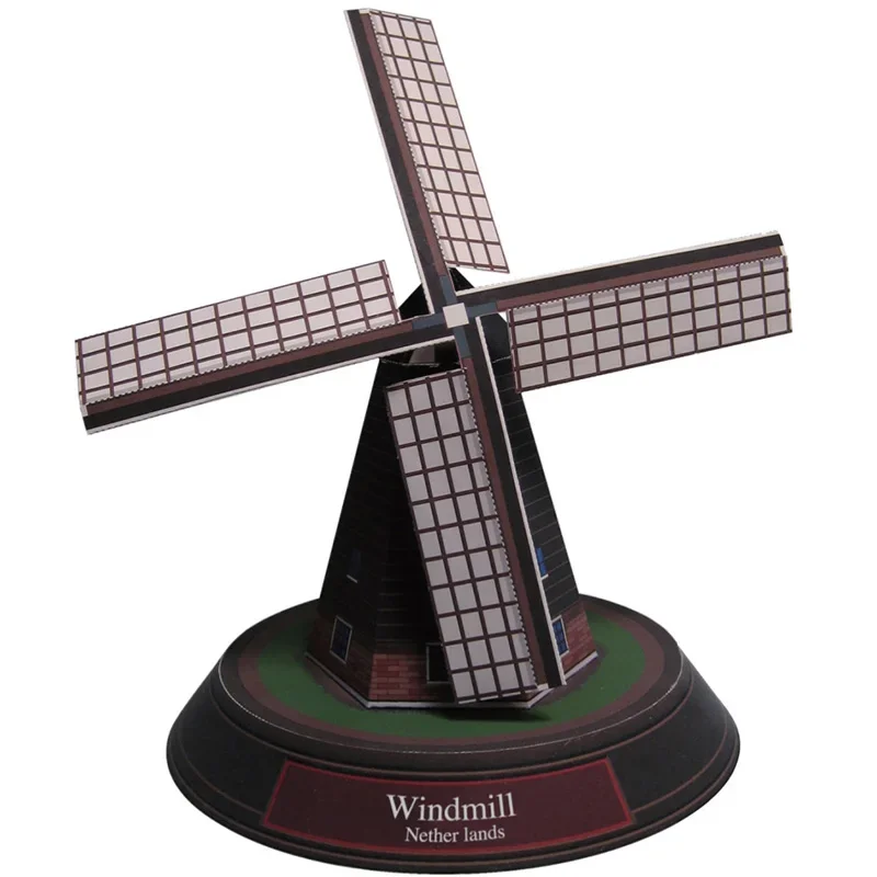 Netherlands Windmill Mini 3D Paper Model Papercraft DIY Art Origami ...