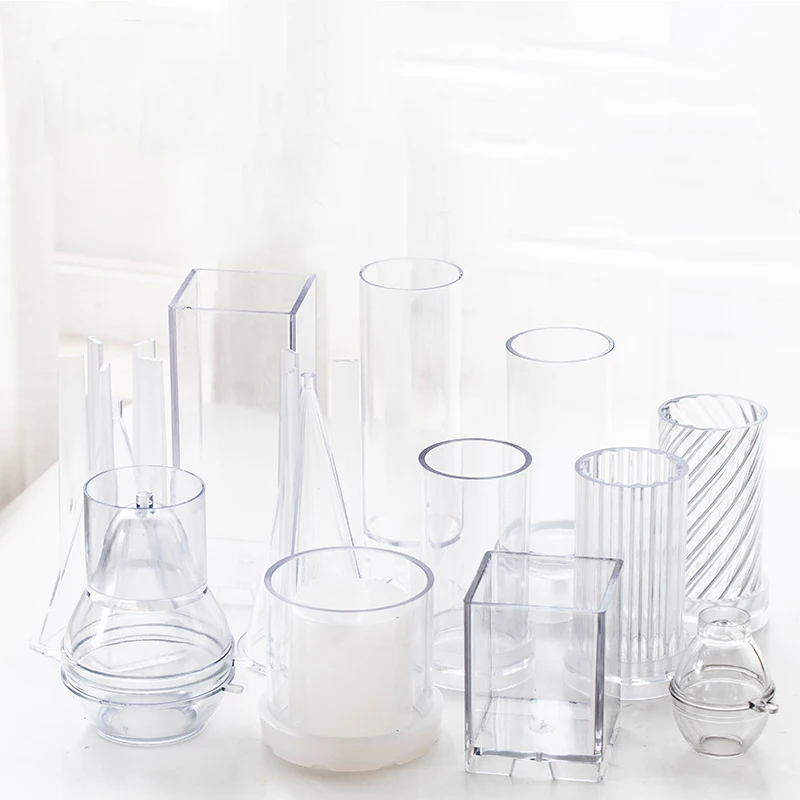 Cone-Cil-ndrico-3D-Rhombus-Acr-lico-Vela-Molde-Aromaterapia-DIY-Decora ...