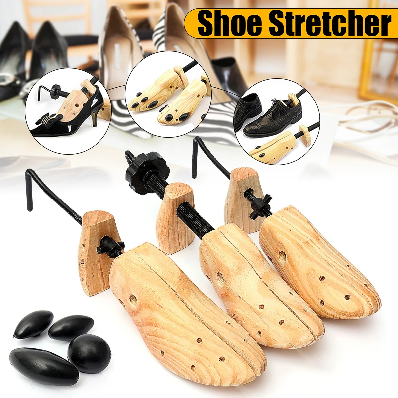Verstellbare-Schuh-trage-Holz-Baum-Shaper-Rack-Kiefer-Holz-Schuh-Baum ...