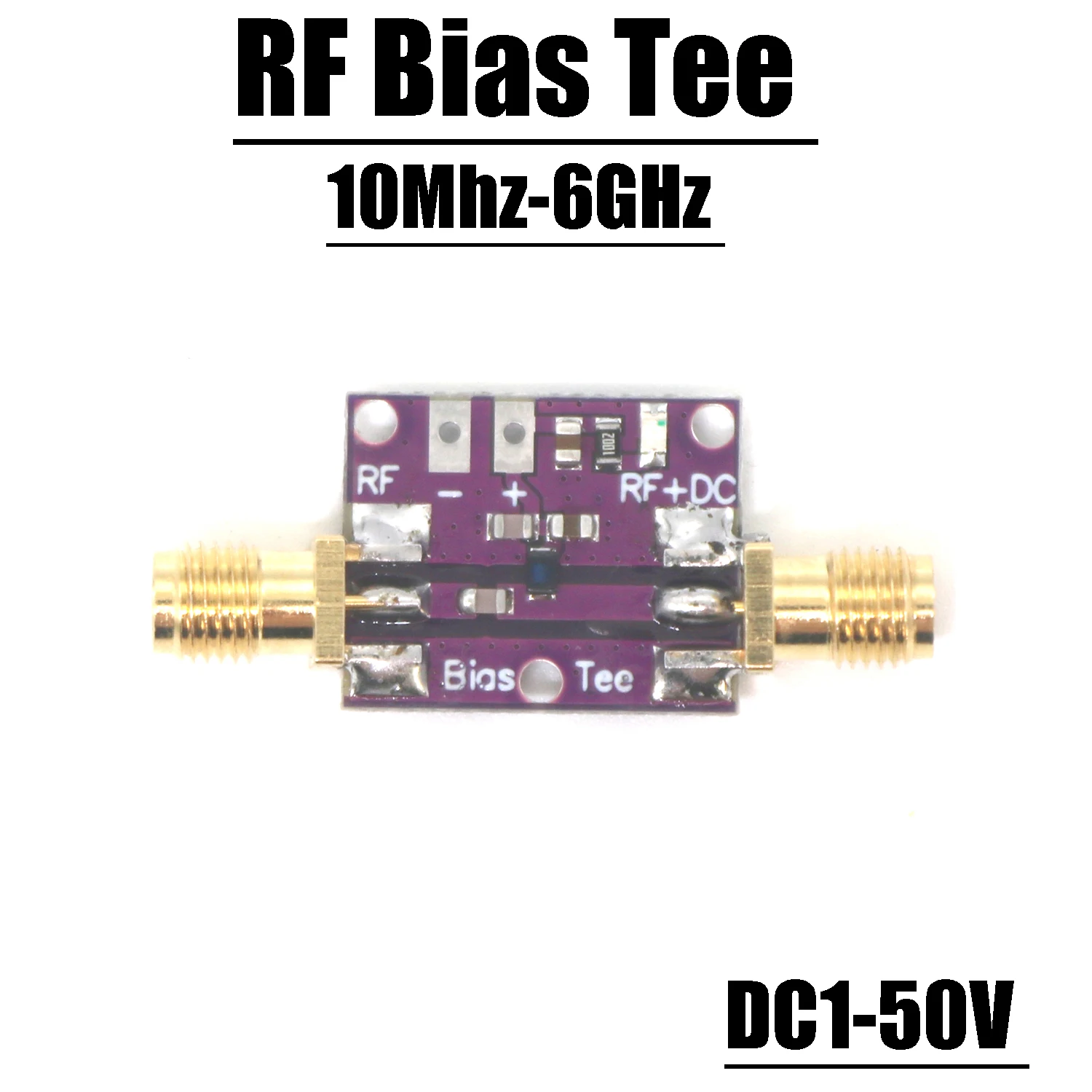 RF-Biaser-Bias-Tee-10MHz-6GHz-RF-DC-blocker-Coaxial-feed-for-HAM-radio ...