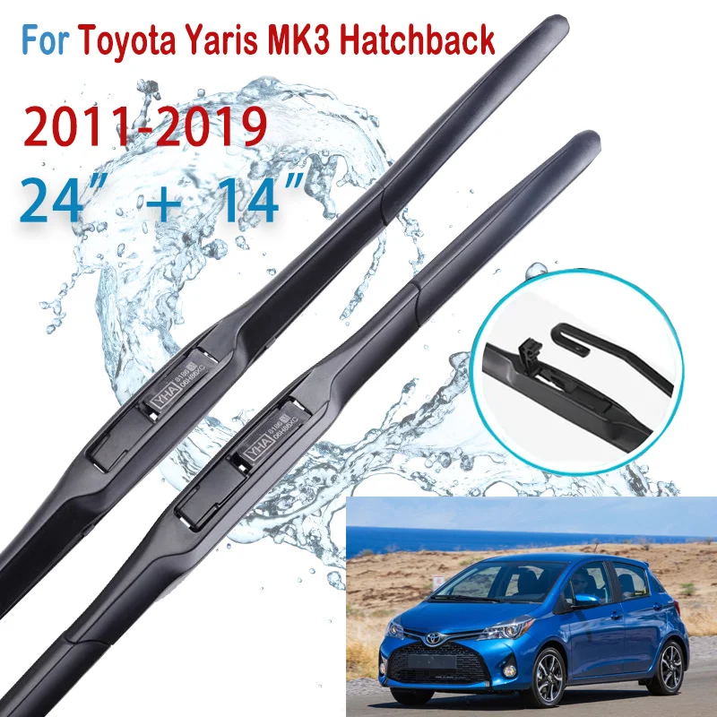 For-TOYOTA-Yaris-MK3-Hatchback-2011-2019-Car-Front-Rear-Wiper-Blades ...