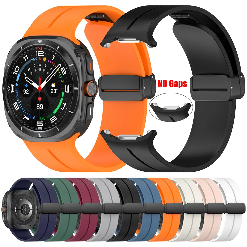 For-Samsung-Galaxy-Watch-Ultra-Sports-Silicone-Straps-Galaxy-Watch-7 ...