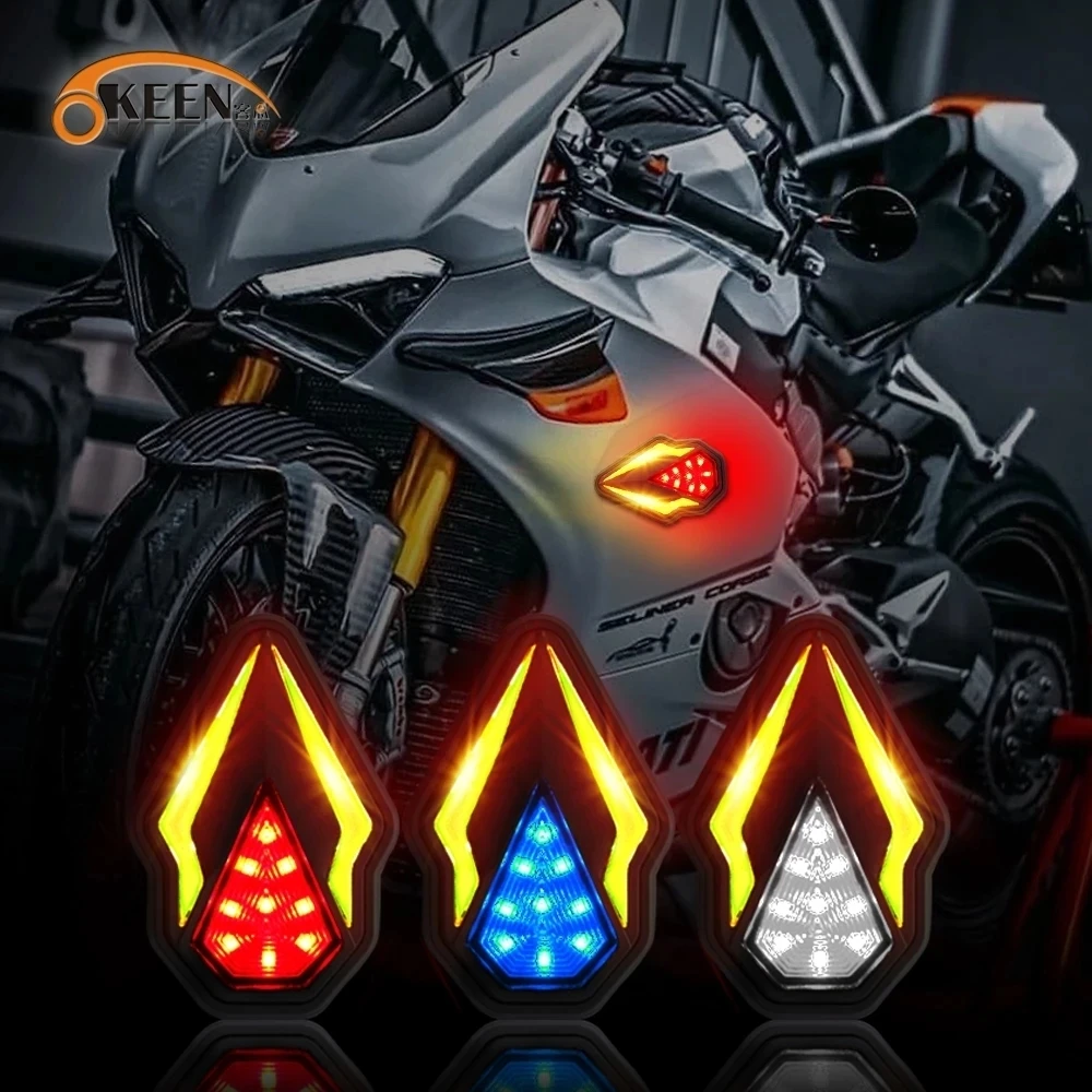 OKEEN-2pcs-LED-Motorcycle-Turn-Signal-Lights-Universal-Flush-Mount ...