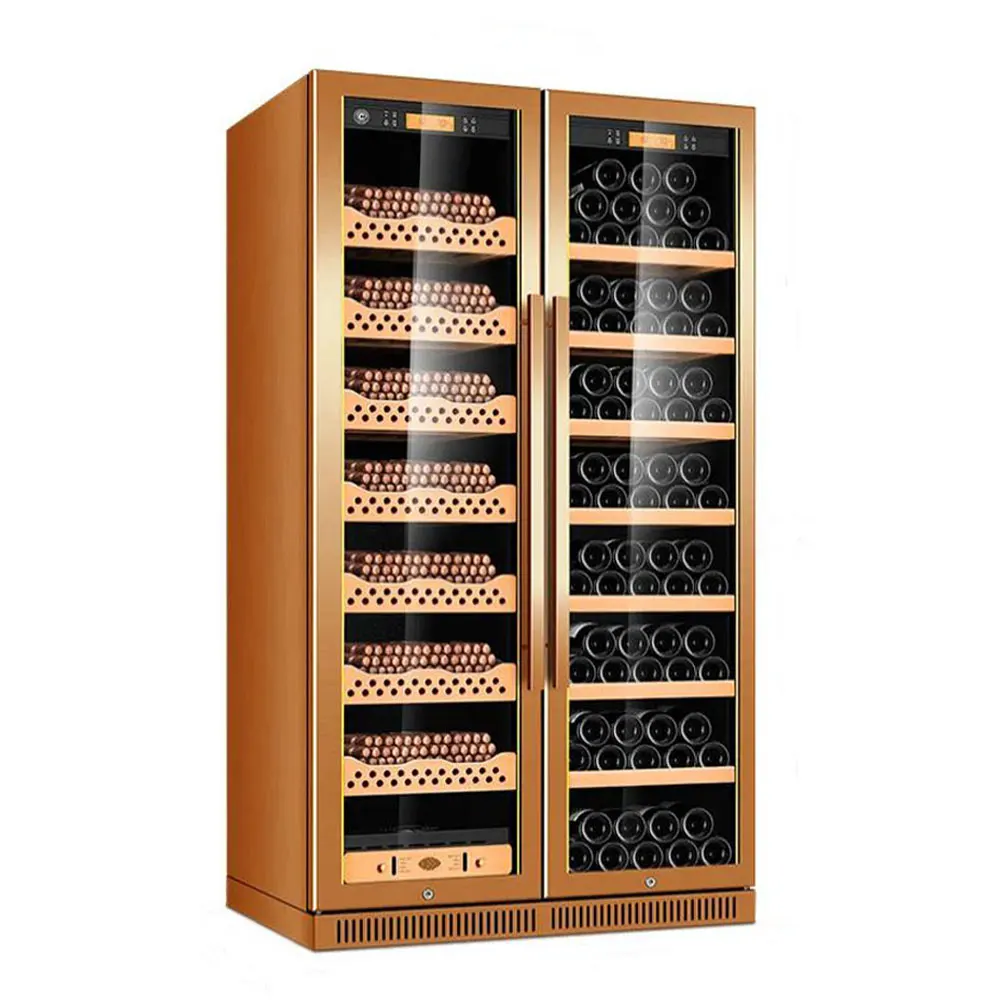 Cigar Cabinet Control Temperature Humidity Integrated Stainless Steel ...