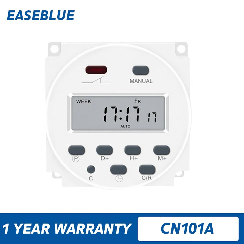 CN101A 5V 12V 24V 110V 220V Digital Timer Switch 7 Days Weekly ...