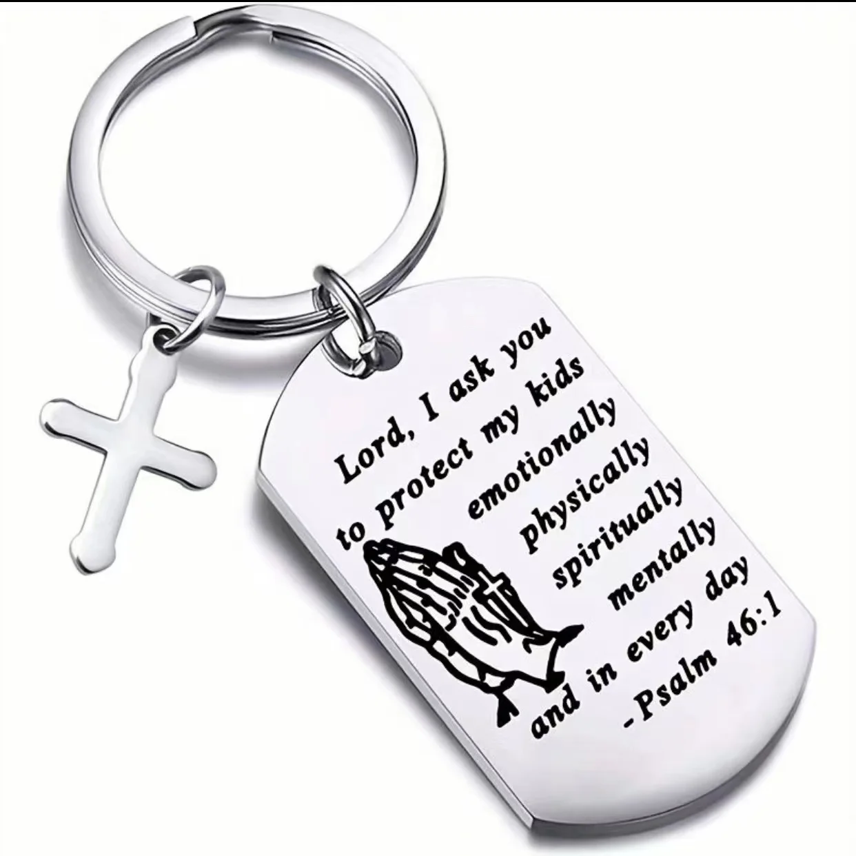 Christian-Gifts-Keychain-Religious-Jewelry-Cross-Pendant-Bible-Verse ...