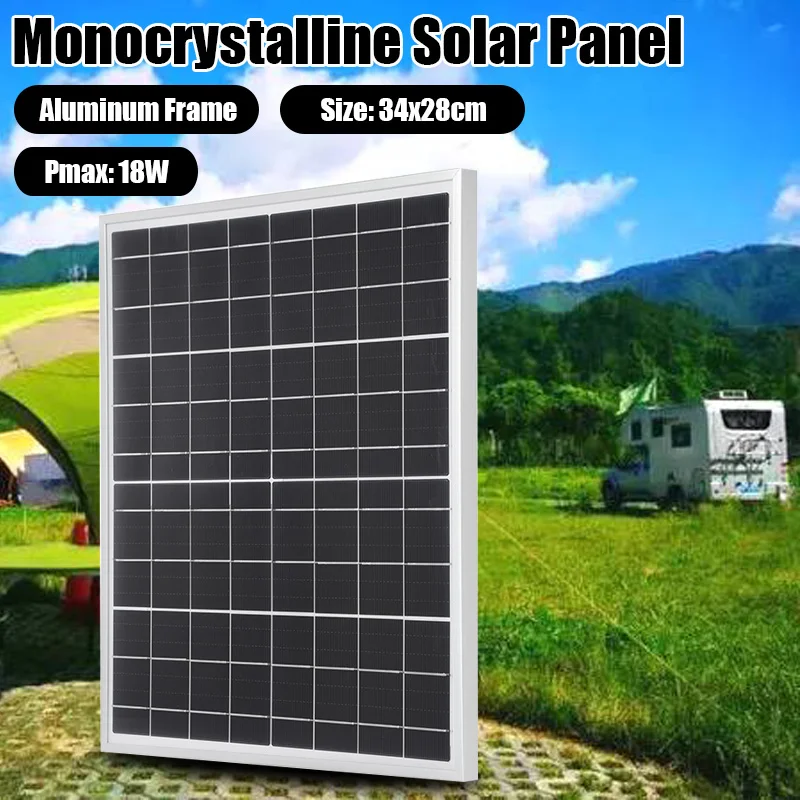 High-Quality-New-18W-Solar-Panel-Aluminum-Frame-Monocrystalline-Power ...