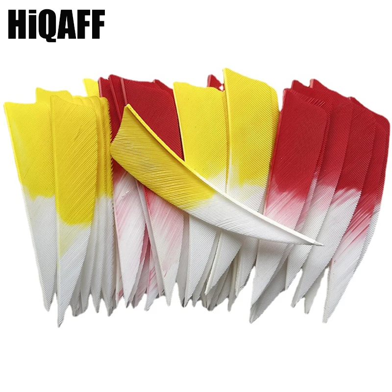 50 Pcs 3 Inch Right/Left Wing Archery Fletches Turkey Feather Arrow DIY ...