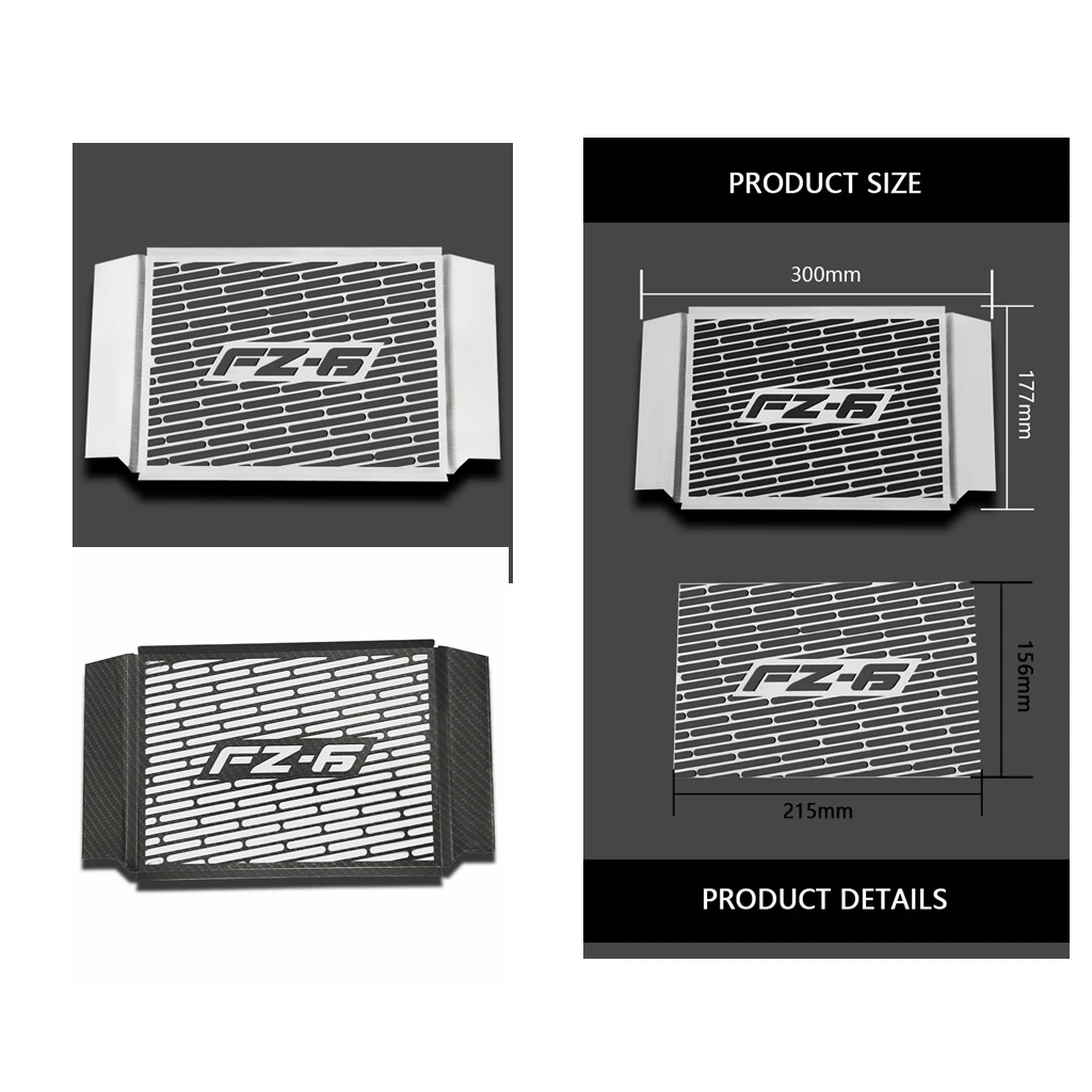Motorcycle Radiator Grill Guard Grille Protection Cover Protector Mesh ...