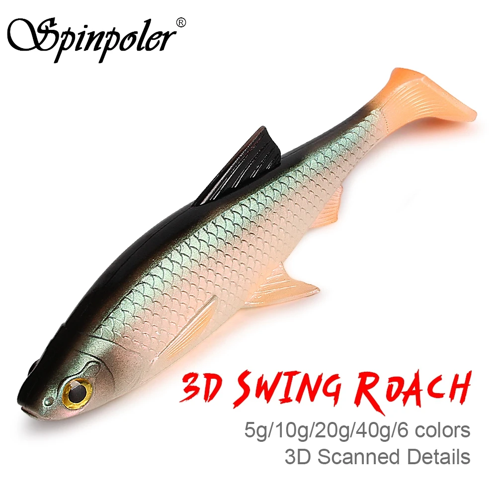 3D-Swing-Roach-Swimbait-Soft-Lure-For-Spin-Pike-Fishing-Rubber-Shark ...