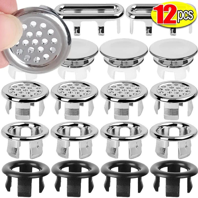Round-Sink-Overflow-Cover-Wash-Basin-Trim-Bath-Hollow-Ring-Caps ...