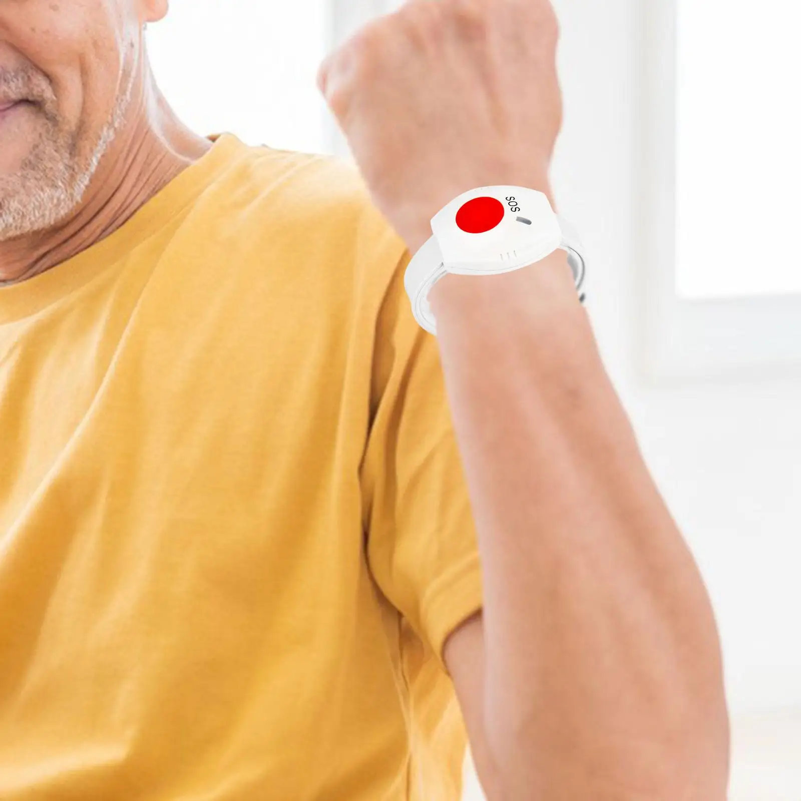 Cordless-Wrist-Pager-Watch-Emergency-Button-Alarm-Personal-Panic-Alarm ...