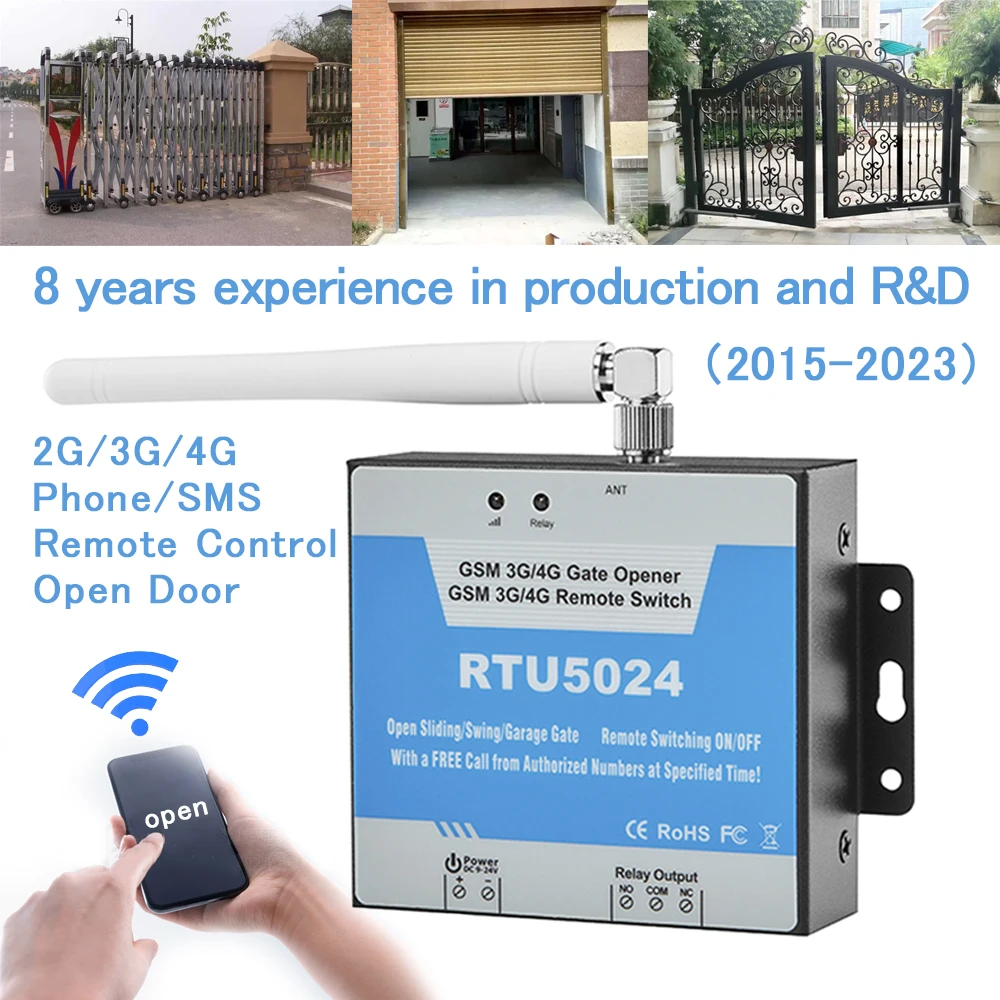 BLiiot-GSM-2G-3G-4G-RTU5024-Remote-door-opening-Mobile-door-opening ...
