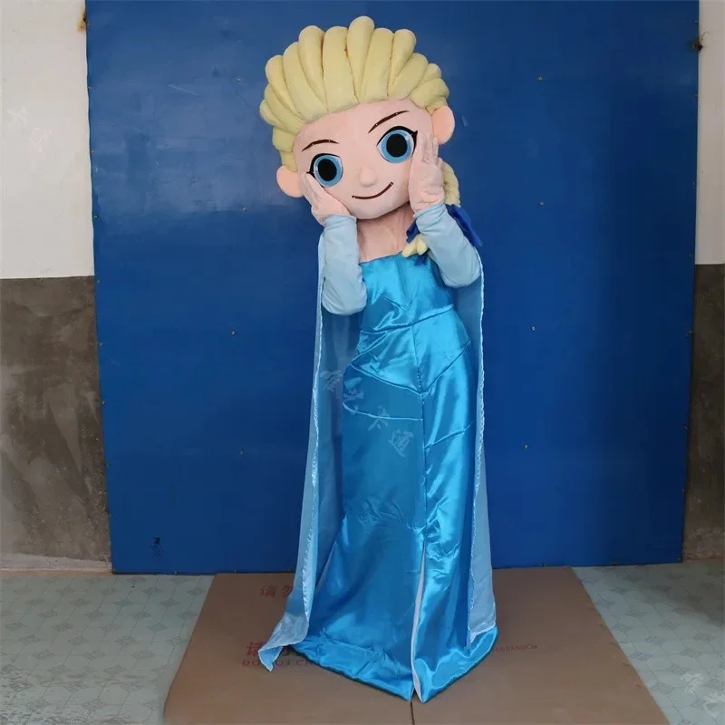 Disney-Frozen-Princesa-Anna-e-Elsa-Cosplay-Traje-Mascote-Publicidade ...