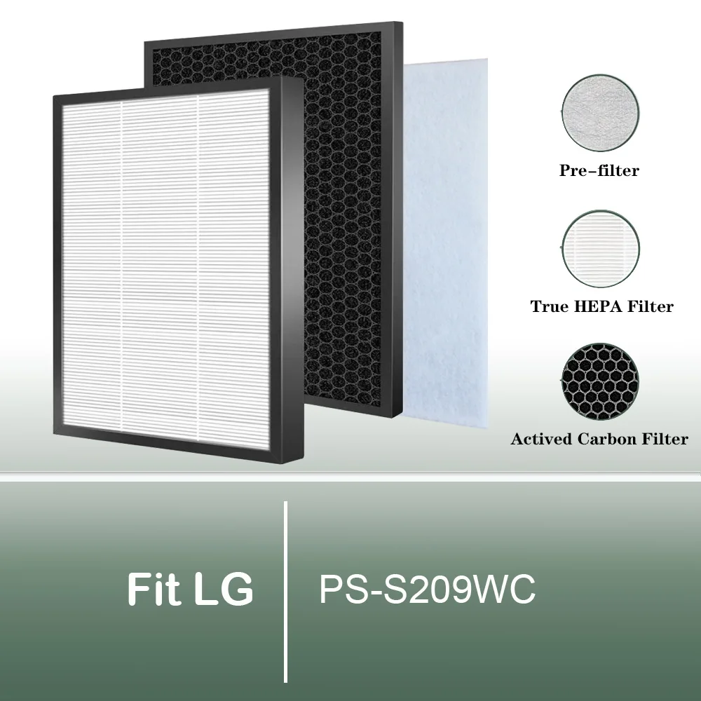 Replace the filter of LG PS-S209WC air purifier, compatible with HEPA ...