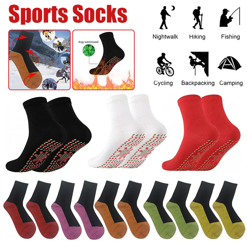 1-2Pairs-Winter-Self-Heating-Socks-Soft-Elastic-Thermal-Heated-Socks ...
