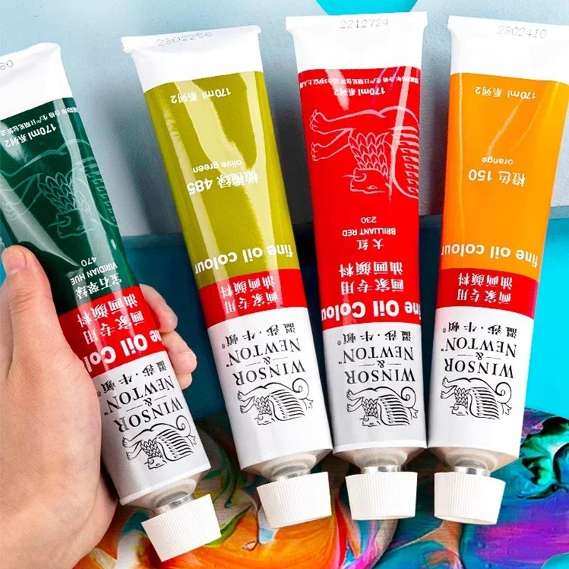 Winsor & Newton 170ml Large Tubes Oil Paint Non-Toxic Excellent Tinting ...
