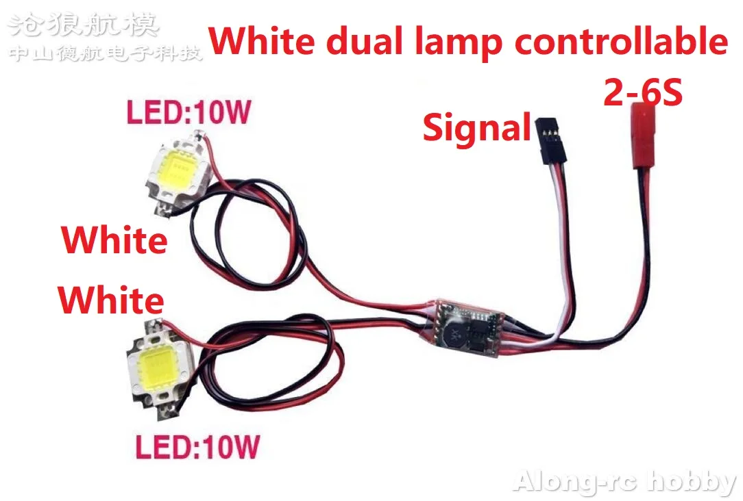 Alta qualidade luzes dois branco 10w led com controlador de flash para ...