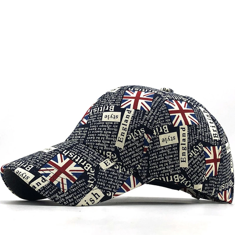 New-Arrival-UK-Flag-Men-Women-Baseball-Cap-United-Kingdom-Printing-Sun ...